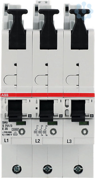 ABB SLS-Schalter 35A 3-polig Sammelschiene S751/3-E35 - hiplo24.de