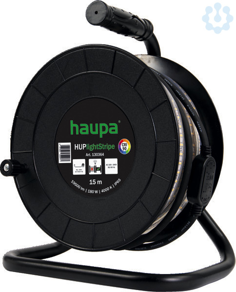 Haupa HUPlightStripe LED Lichtband 4000K 180W IP65 15m Trommel 130364 ...